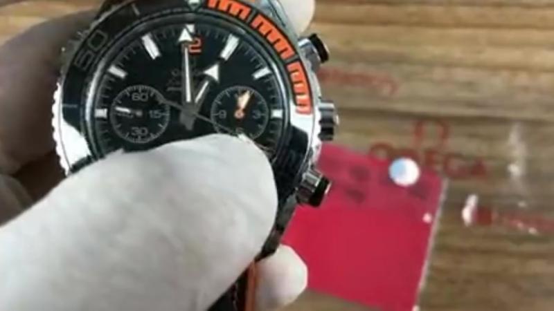 评测讲解 介绍欧米茄海马600机械手表 调时间日历计时 使用方法