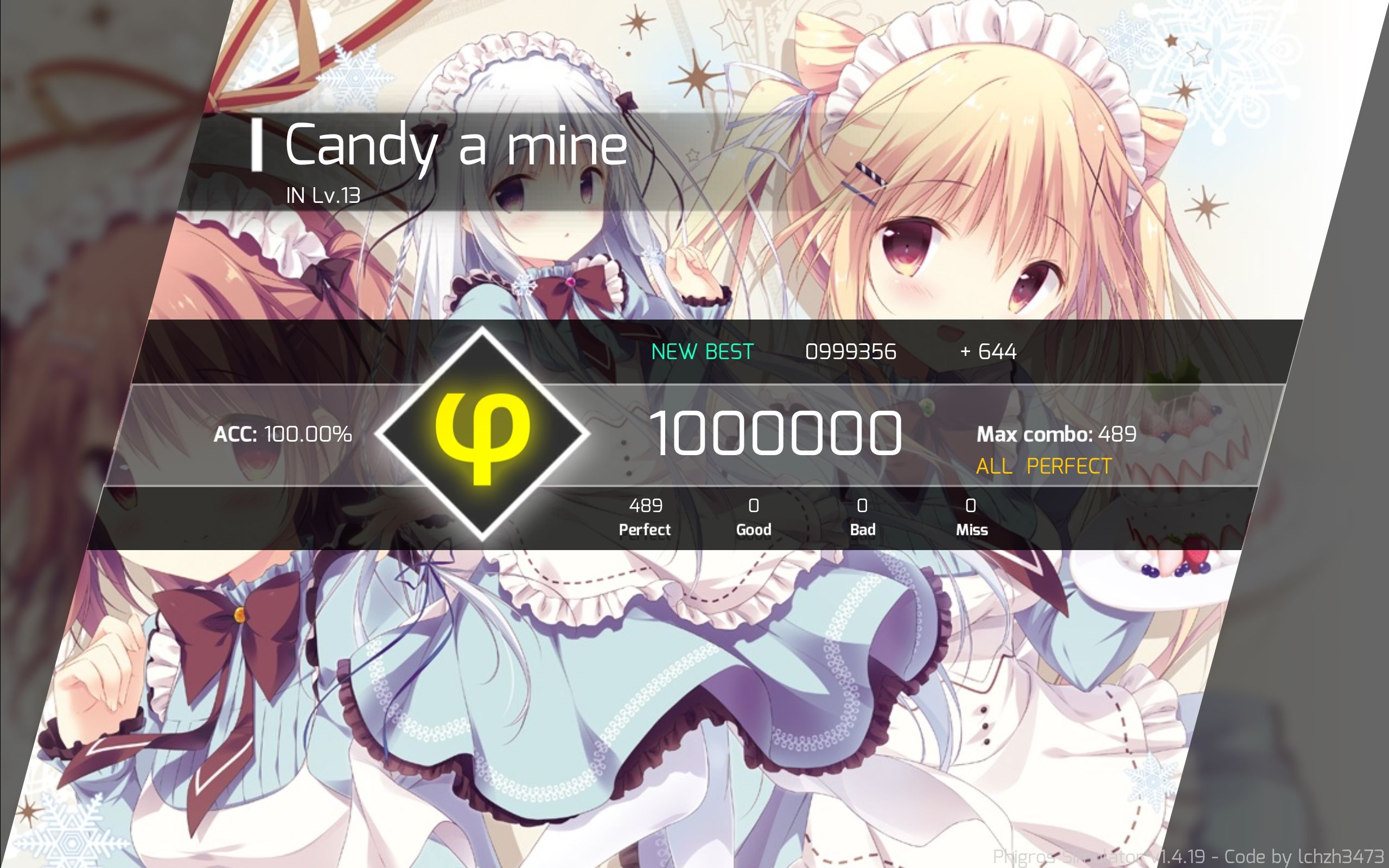 [Phigros] Candy a mine IN Lv.13 AP录屏