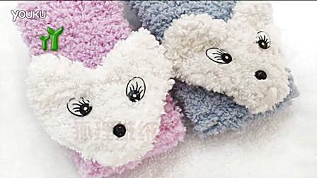 ...绒绒围巾01)婴儿围巾毛线的织法毛线编织钩针棒针织围巾小狐狸围巾