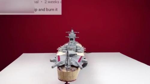 手工牛人花40美元自制"大和号战舰",最后的下水才是霸气的开始