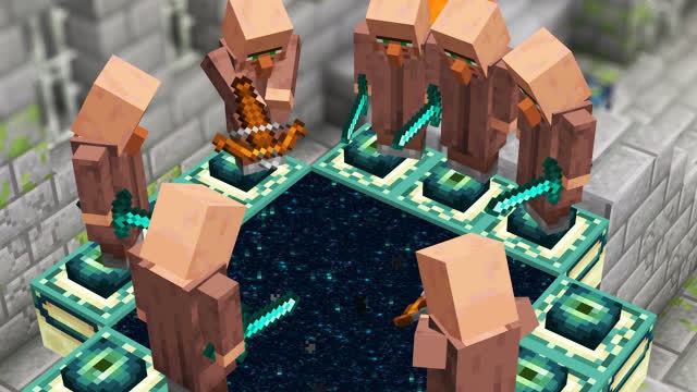 我的世界聪明的村民模组,能主动打僵尸还能保护自己家人