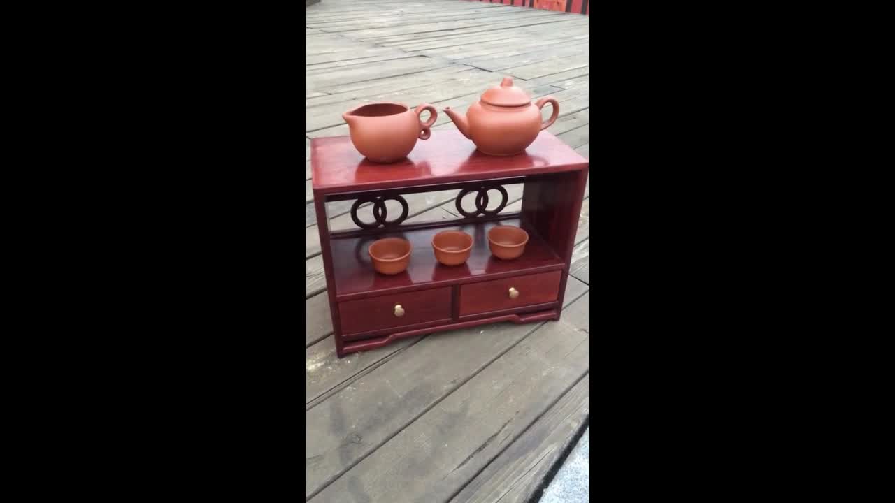 赞比亚血檀木,多功能香道茶水柜--1