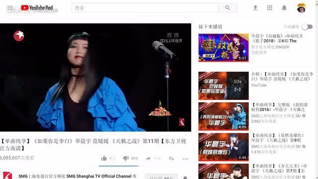 ...翻译中文和港澳台同胞评价!油管花花 骄傲!youtube外国网友对华晨宇...