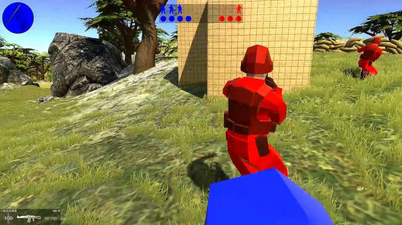 战地模拟器:指挥者模式,双方都没有武器,这是要用脚决战吗