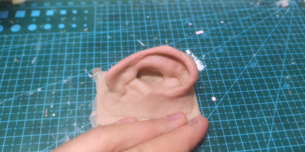 ...弥补畸形小耳医用硅胶耳朵美容天艺采耳教学模型仿真人耳软硅胶采...