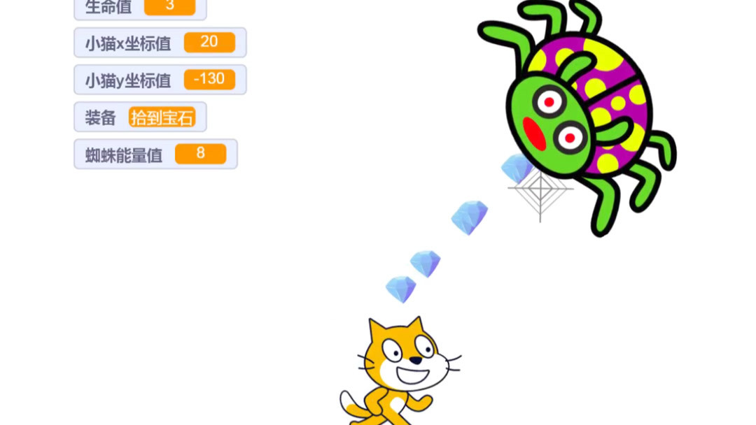 scratch闯关游戏之打关底(第一部分)