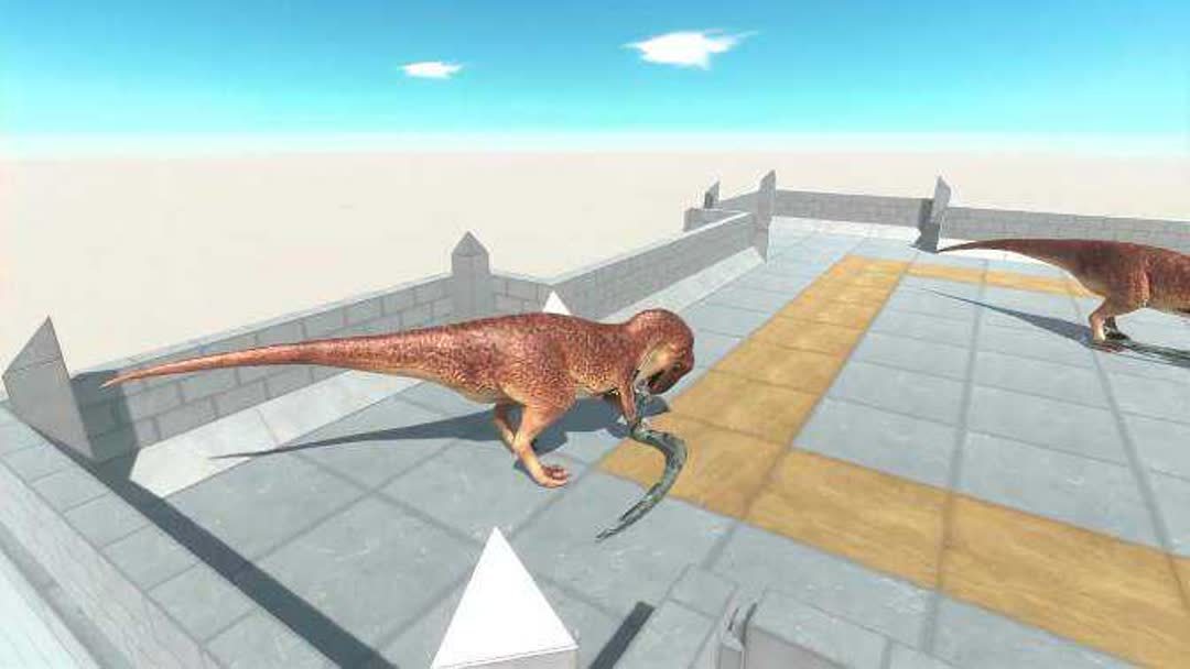 野兽模拟器:四角塔上的异特龙小队,横扫一片无敌手