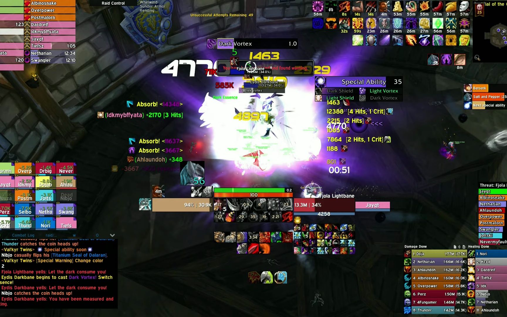 TOC首周世一战Ahlaundoh双子17000DPS!