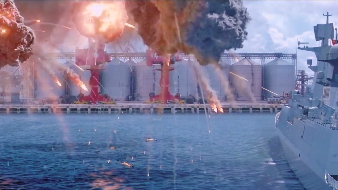 红海行动:中国军舰初露獠牙,防空武器拦截,中国心炸裂!