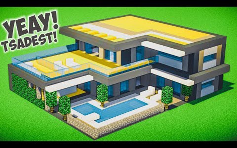 【Rauntzent】Minecraft我的世界 现代别墅建造教程(授权搬运)