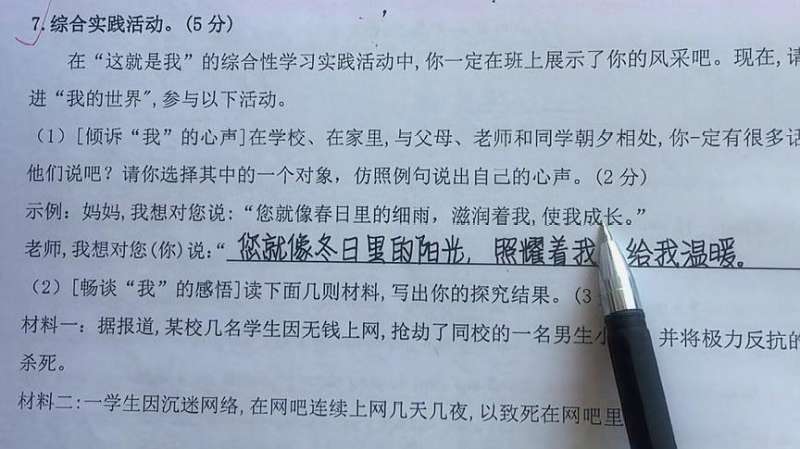 部编版语文七年级下册期中全真模拟B卷P2-7