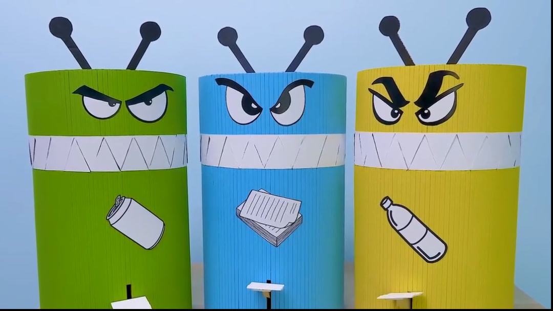 sam手工小山姆:如何用纸板制作小垃圾筒,要不要跟着山姆一起get