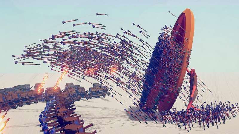 全面战争模拟器:超大盾牌能挡住这么多远程攻击吗?