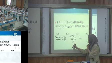 高洁二元一次方程组复习课
