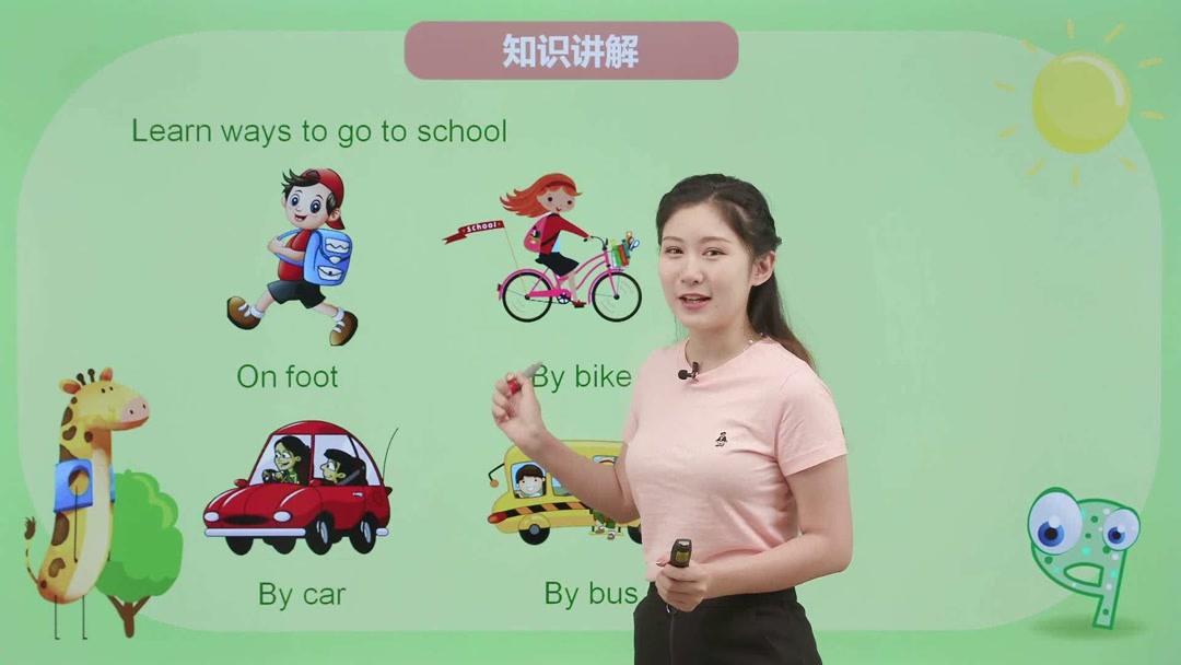 Unit 2 Ways to go to school 你怎么去学校(上) 第1节