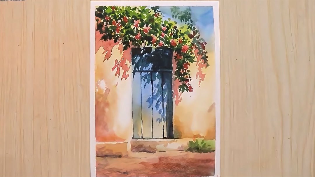 入门水彩画教程,原来水彩这么简单好看