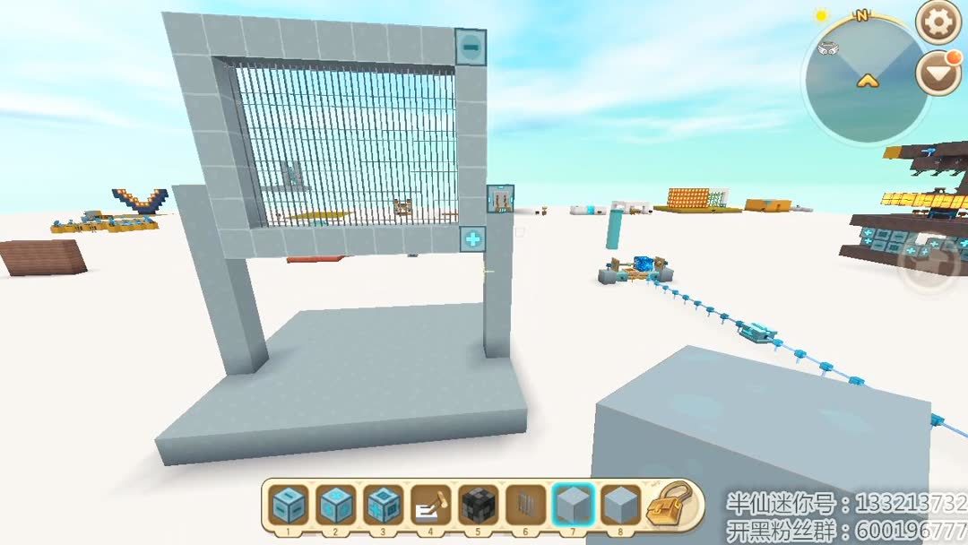 迷你世界:两分钟学会一个小电路之别墅豪华卷帘门,逼格满满哟