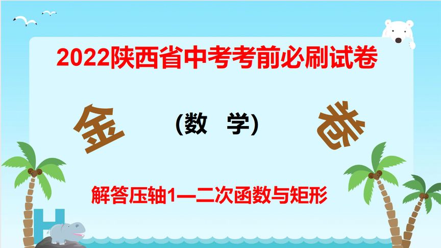 2022陕西考前必刷(金卷)解答压轴:二次函数与矩形的点的存在性