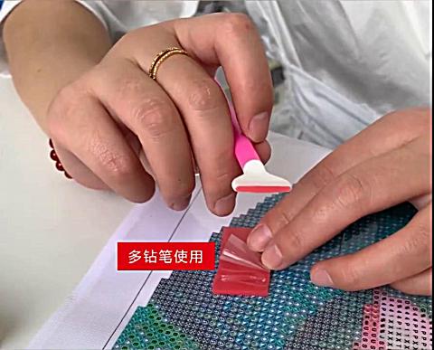 钻石画玄关竖版九鱼图十字绣点钻画现代客厅钻石绣满钻5d圆砖石画