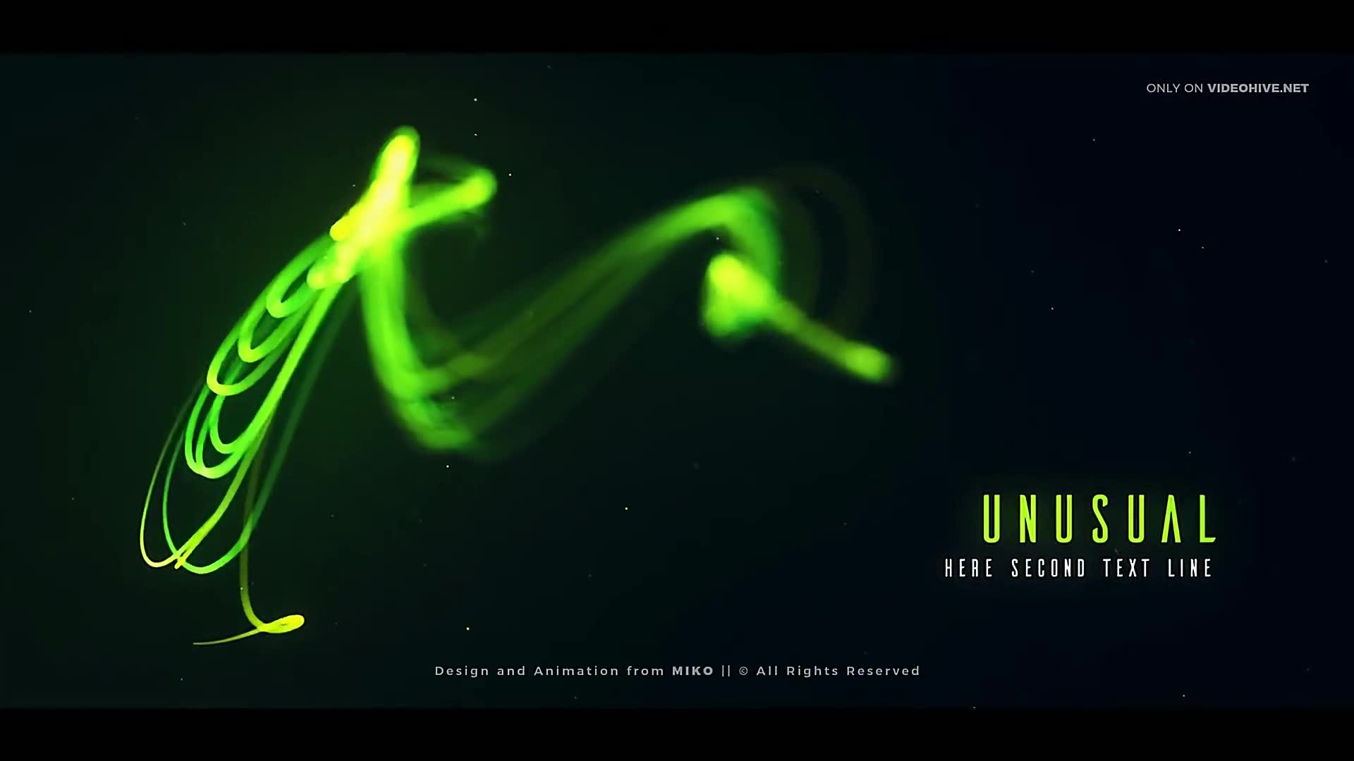 粒子标志展示电影片头,可直接修改文字图片