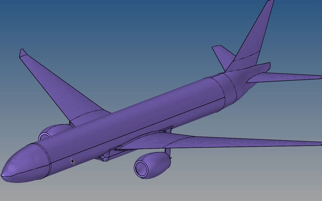 Hypermesh划分飞机外形网格
