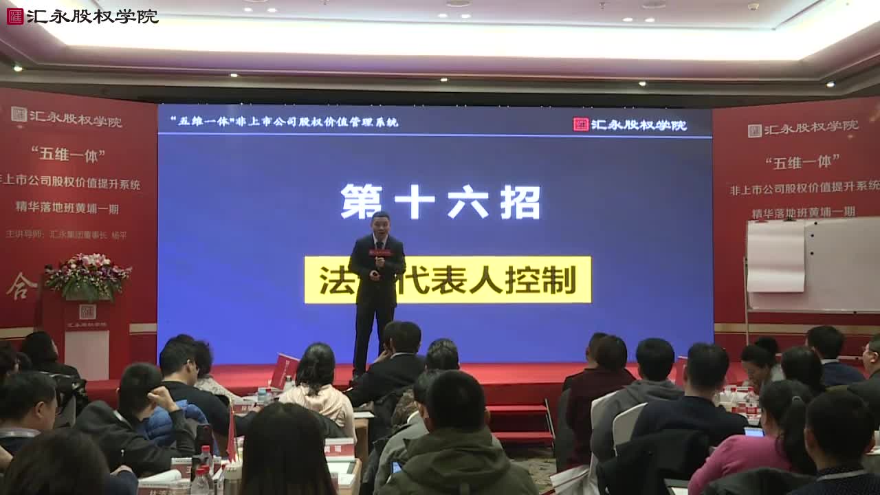 汇永股权学院|非上市公司控制权设计的28大绝招之法人控制