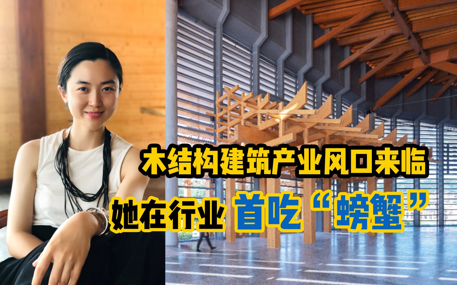 木结构建筑的产业风口来临在即,她在行业首吃“螃蟹”,让我们一起...