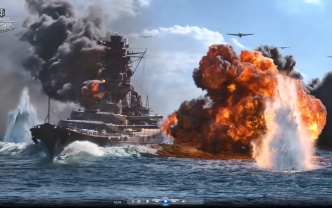 【燃向】战舰世界5.16登陆界面原本未删减CG--大和的最后一战