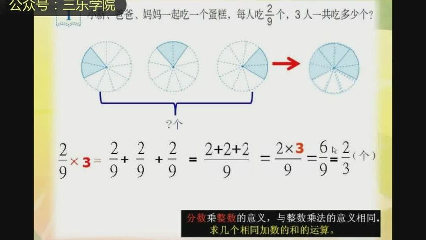 人教版-小学数学-六年级上册-《分数乘整数、整数乘分数》