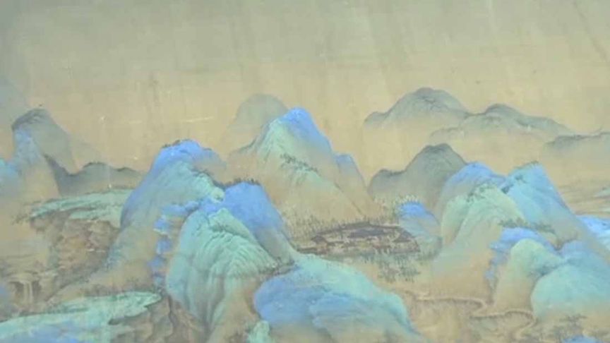 亮中华之磅礴!故宫巨幅青绿山水画《千里江山图》全卷开展
