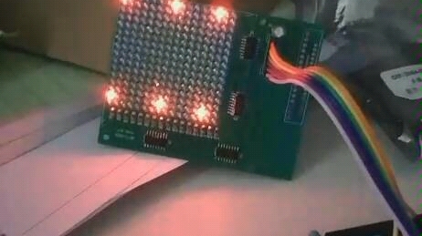 LED点阵显示移动汉字