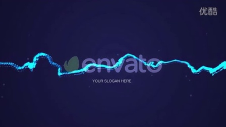 10组充满活力粒子光线文字标志展示设计片头开场