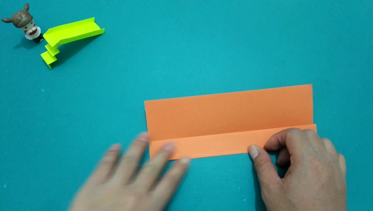 手把手教你折纸滑滑梯,简单又好玩,小朋友超喜欢!