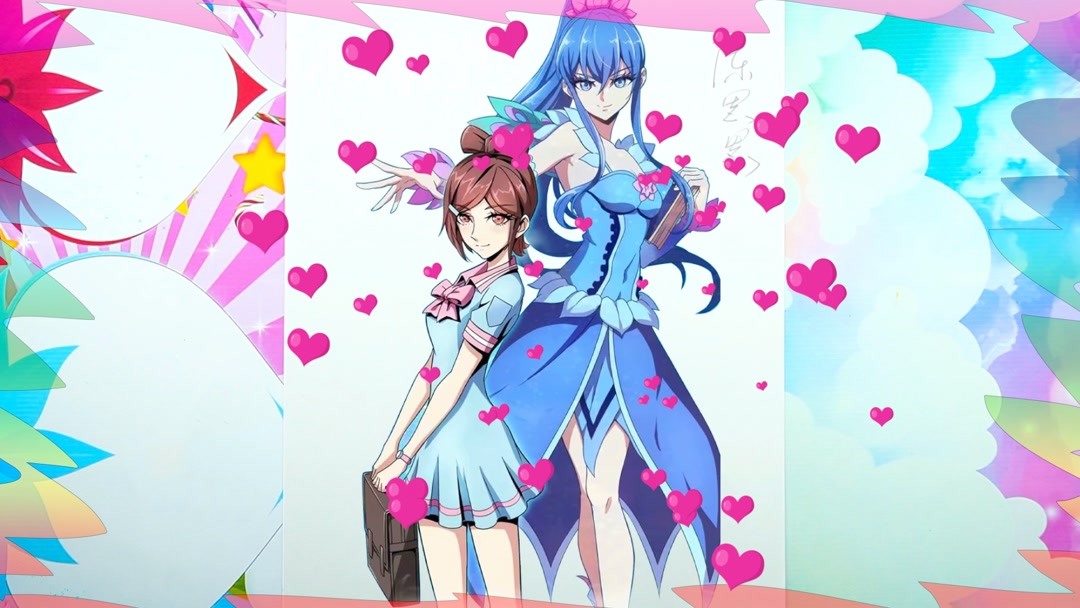 精灵梦叶罗丽简笔画,陈思思与变身叶罗丽战士后的对比画