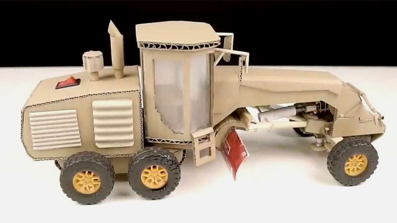 「玩具模型DIY」纸板玩具车的制作方法,创意十足