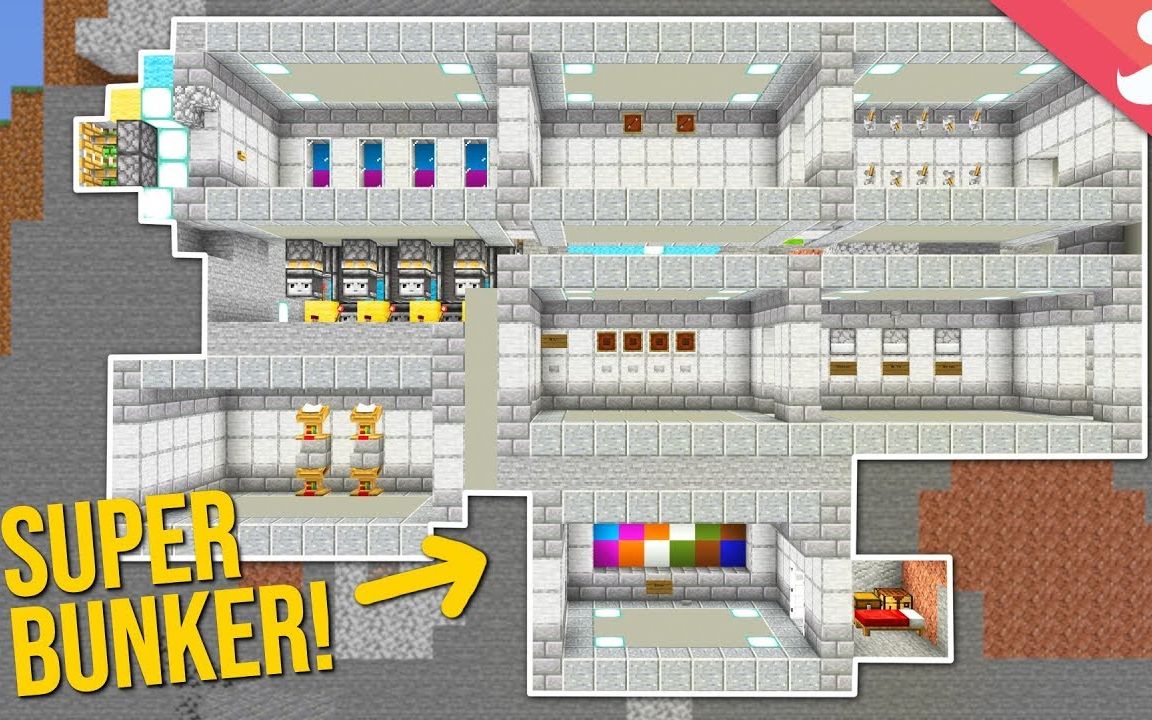 【红石/建筑设计】建造一个最安全的地堡