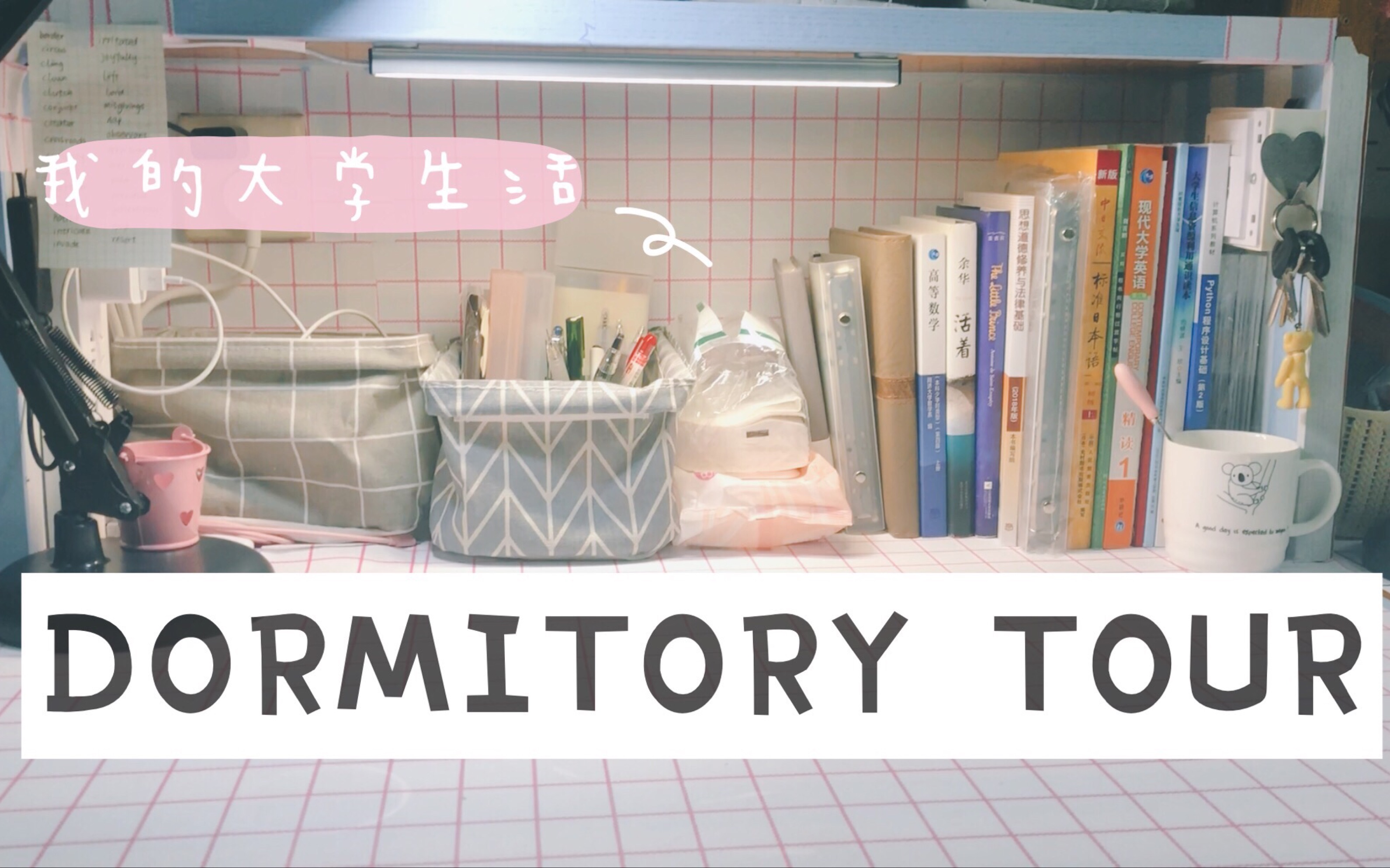 DormitoryTour|寝室布置装饰|女大学生砰砰砰的少女心|五人寝上下铺