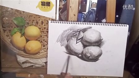 素描静物水果(柯品日)