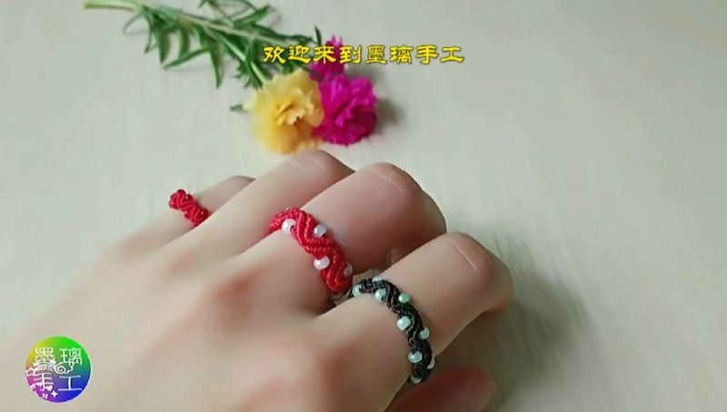 #寻找最牛手艺人#简单易学的手工编织戒指教程