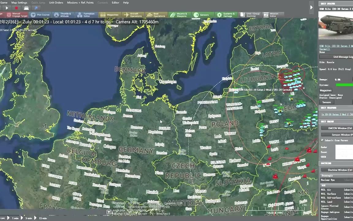 【军事模拟】俄罗斯战略核武器真的能200秒覆盖整个欧洲么?