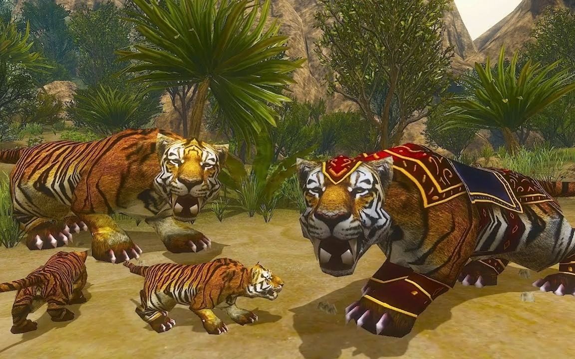 动物战争模拟器:老虎大战大猩猩!谁的战斗力更强?