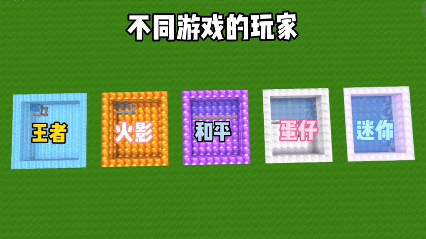 迷你世界:不同游戏的玩家