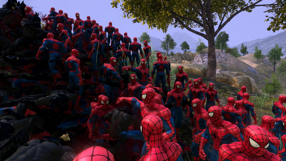 史诗战争模拟器游戏 5000丧尸vs200蜘蛛侠