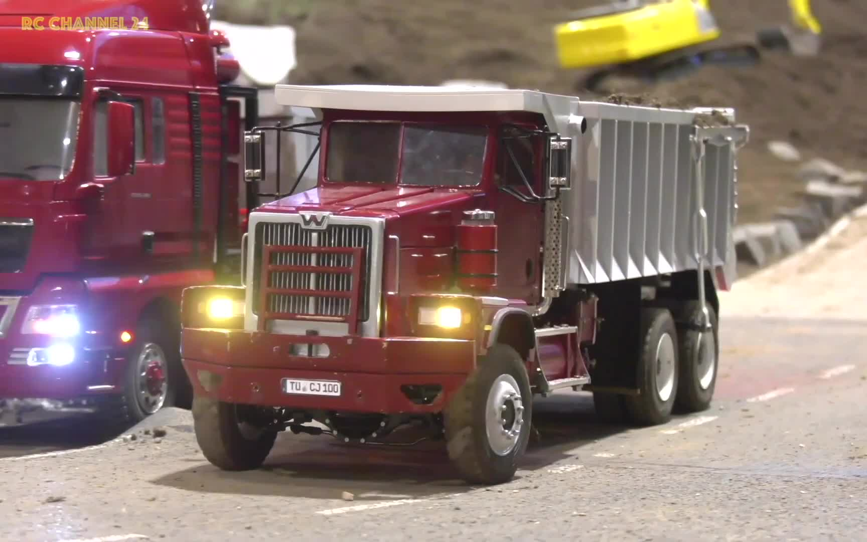 【RC】遥控翻斗车救援、遥控卡车、遥控建筑工地行动!