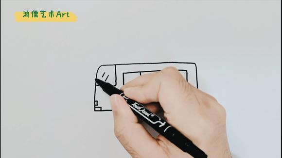 简笔画公共汽车怎么画最简单?收藏啦