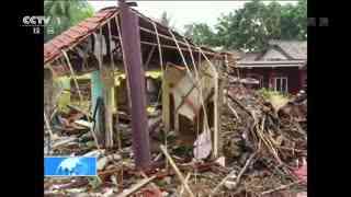 印尼:航拍海啸重灾区 满