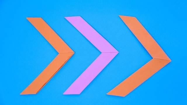 一张纸就能做回旋镖,给小朋友当玩具很合适,做法也简单