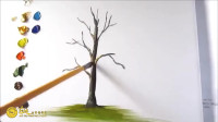 画风景油画不会画树怎么办来看大神怎么教你画简单易学