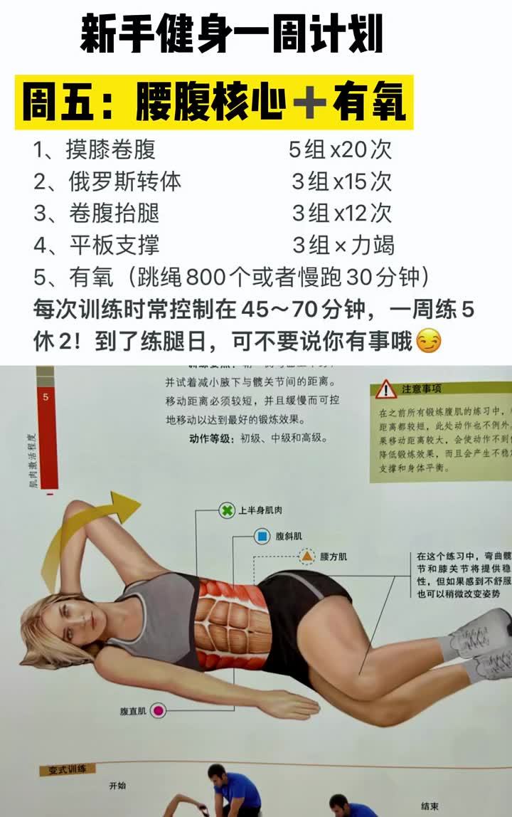 新手训练计划,分享给你!