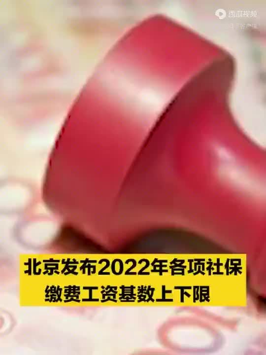 北京发布2022年各项社保...